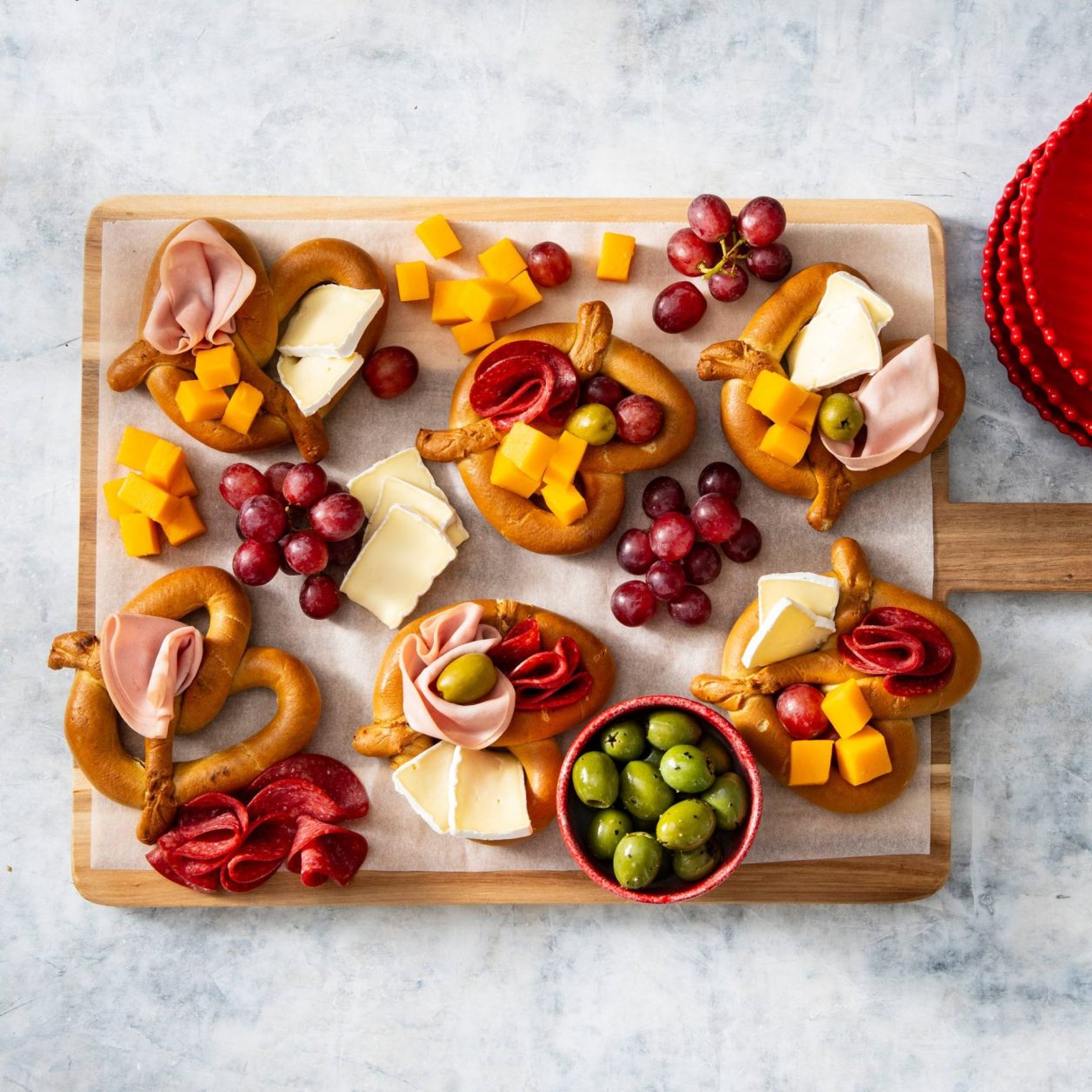 Pretzel Charcuterie Board | Savory