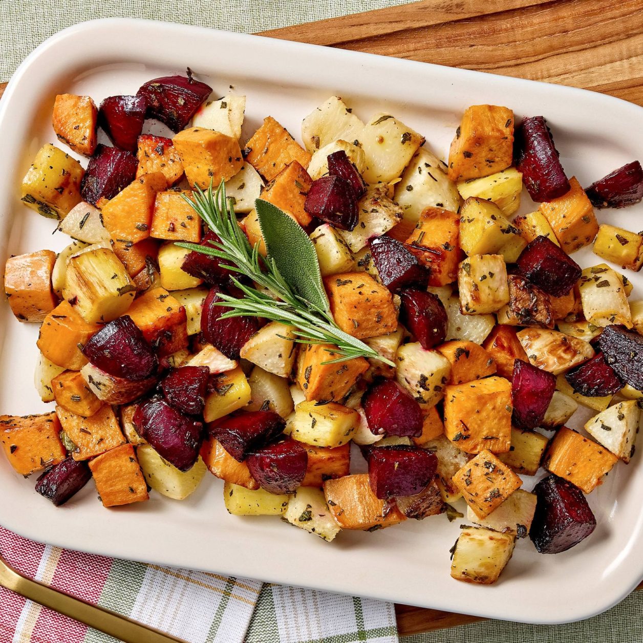Herb-Butter Roasted Root Vegetables | Savory