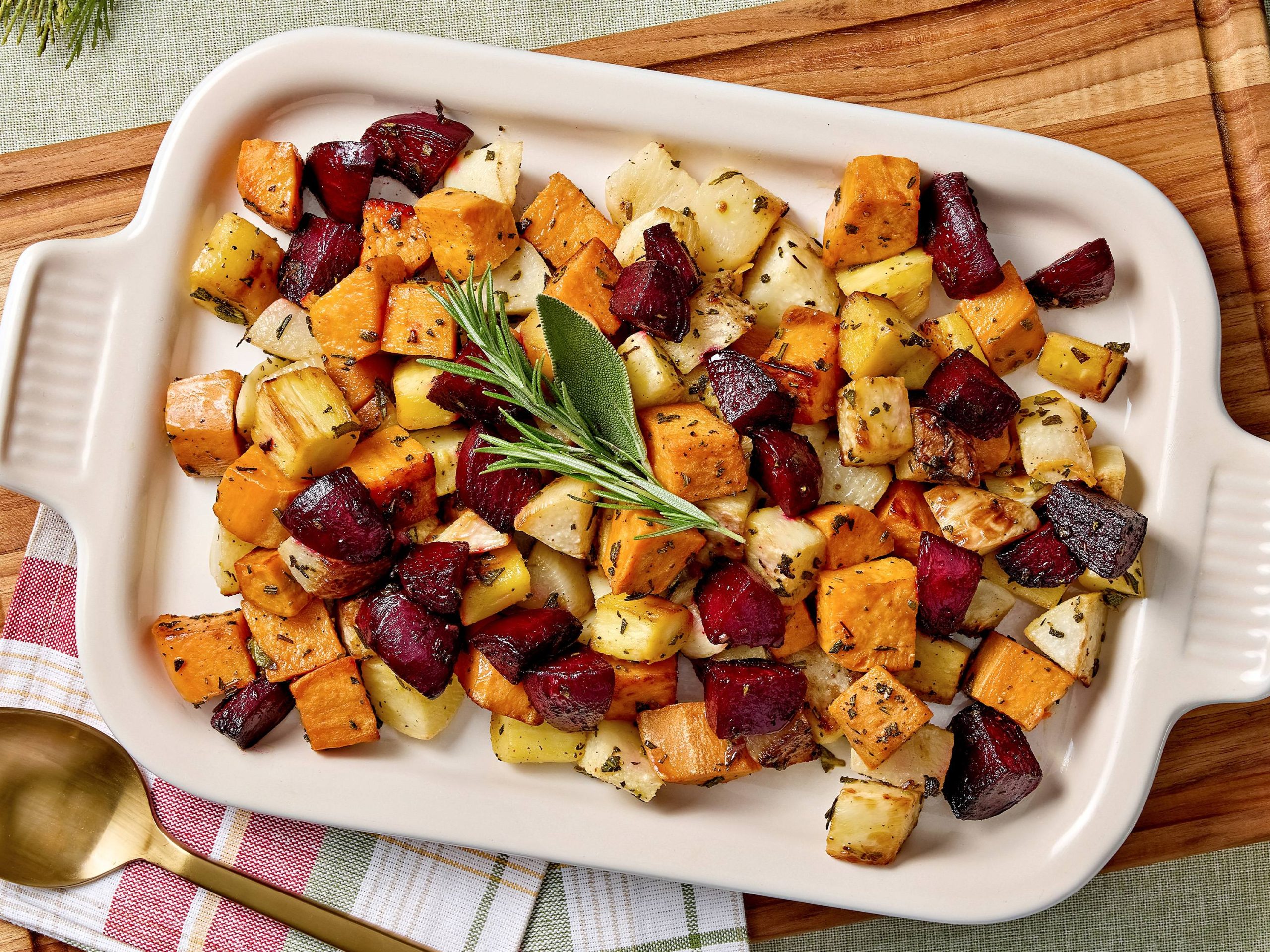 Herb-Butter Roasted Root Vegetables | Savory