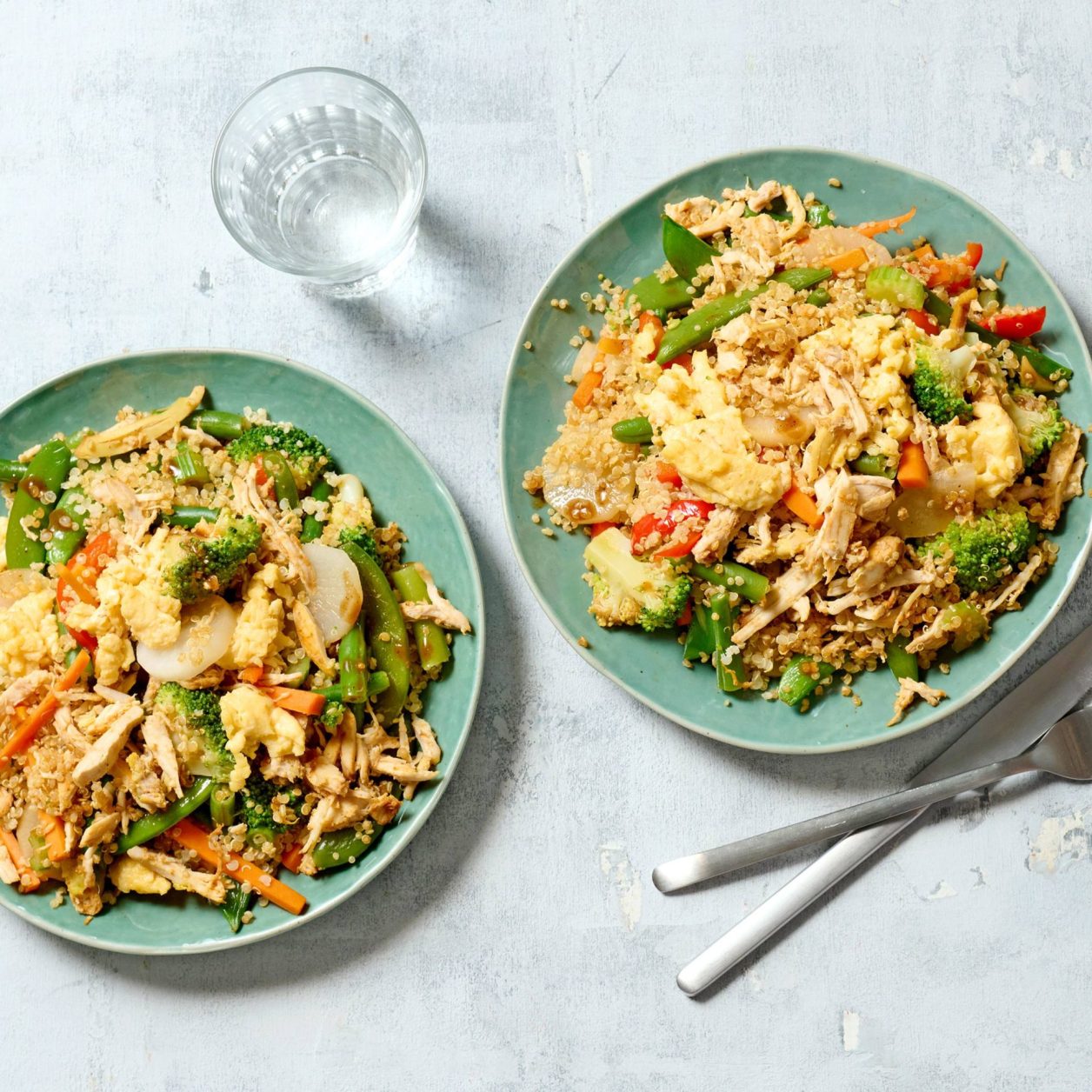 Fast Quinoa Fried “Rice” with Chicken | Savory