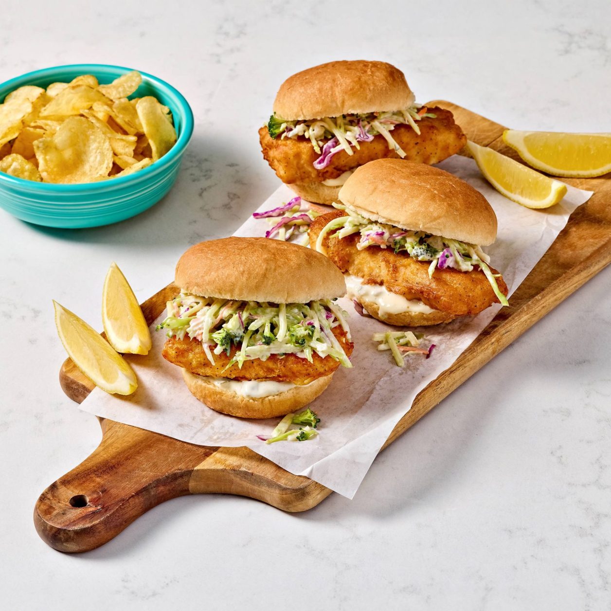 Five-Ingredient Fried Fish Sandwiches | Savory