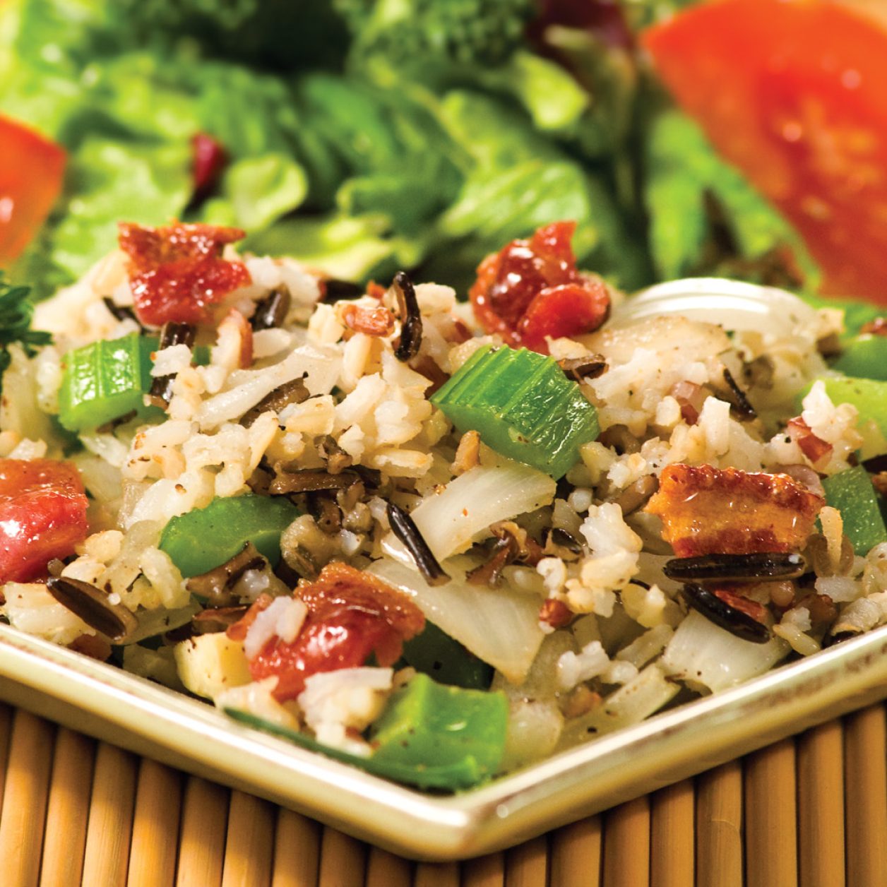 Wild Rice with Bacon and Onion | Savory