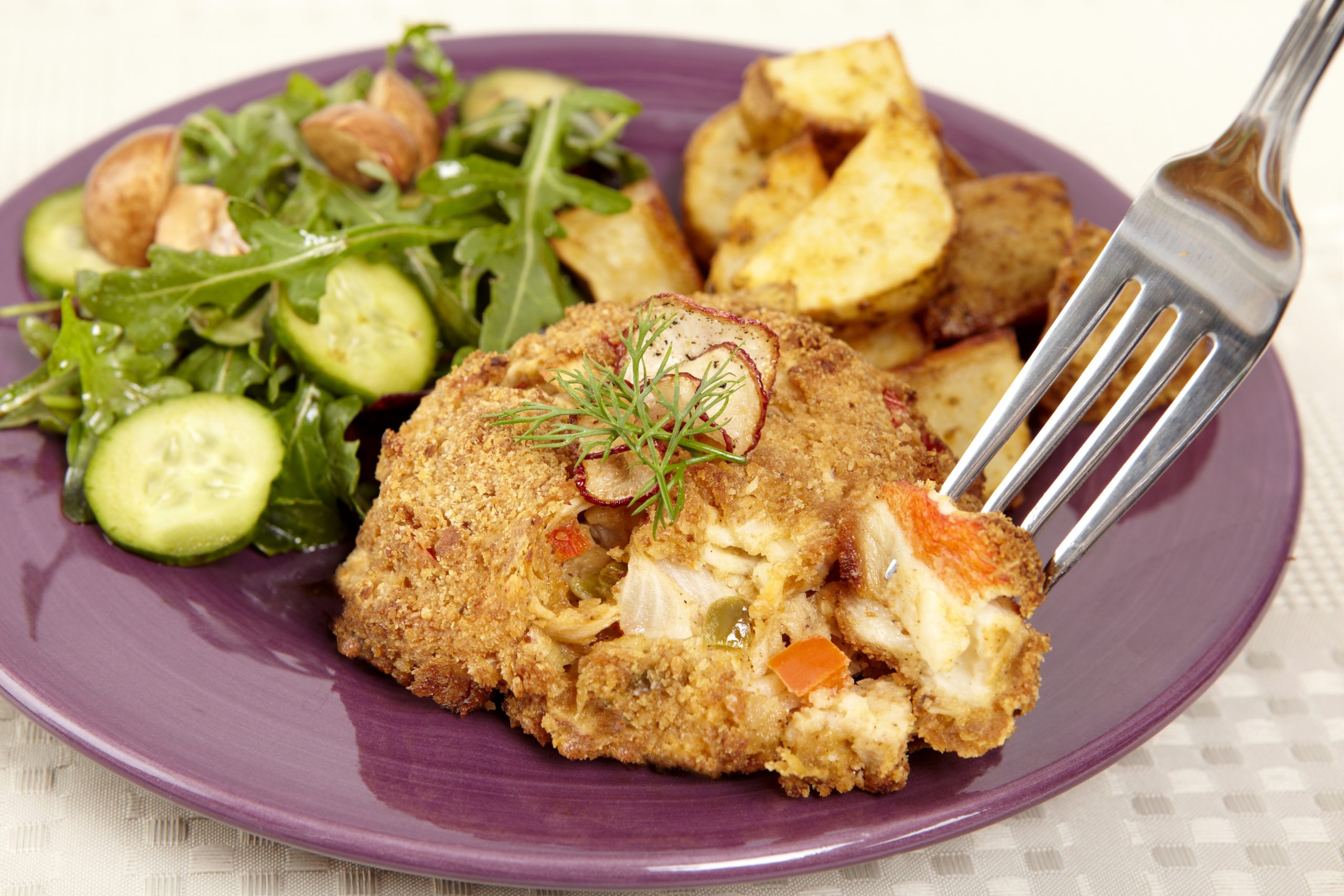 Imitation Crab Cakes with Cajun Seasoning | Savory