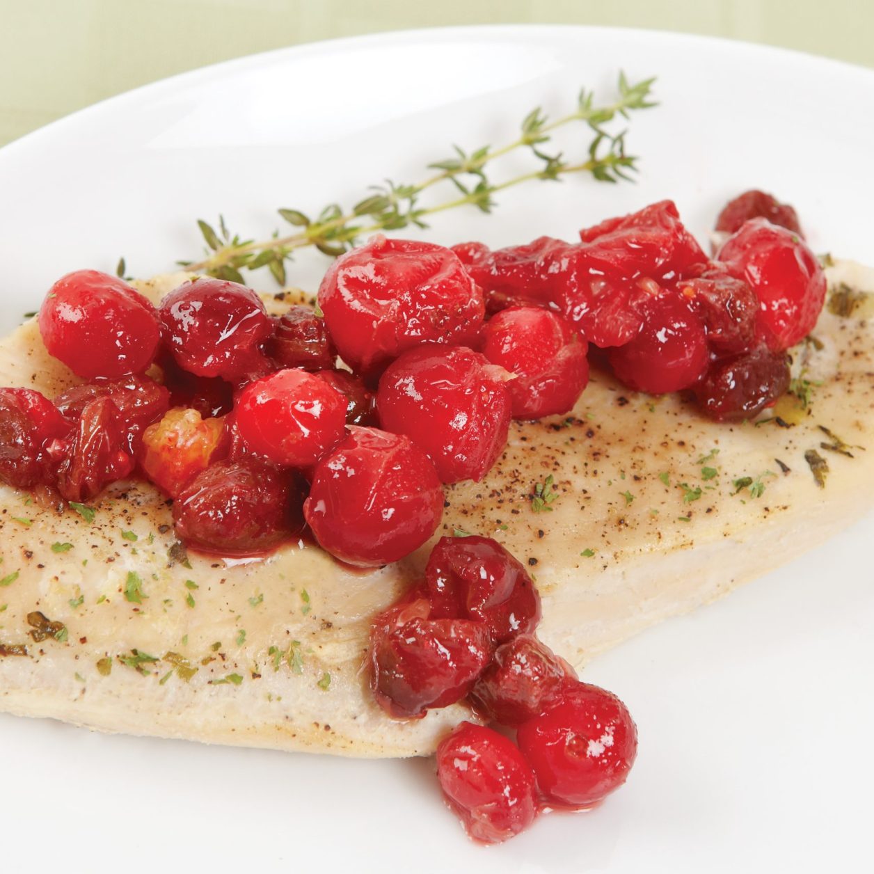 Turkey Breast with Cranberry Chutney | Savory