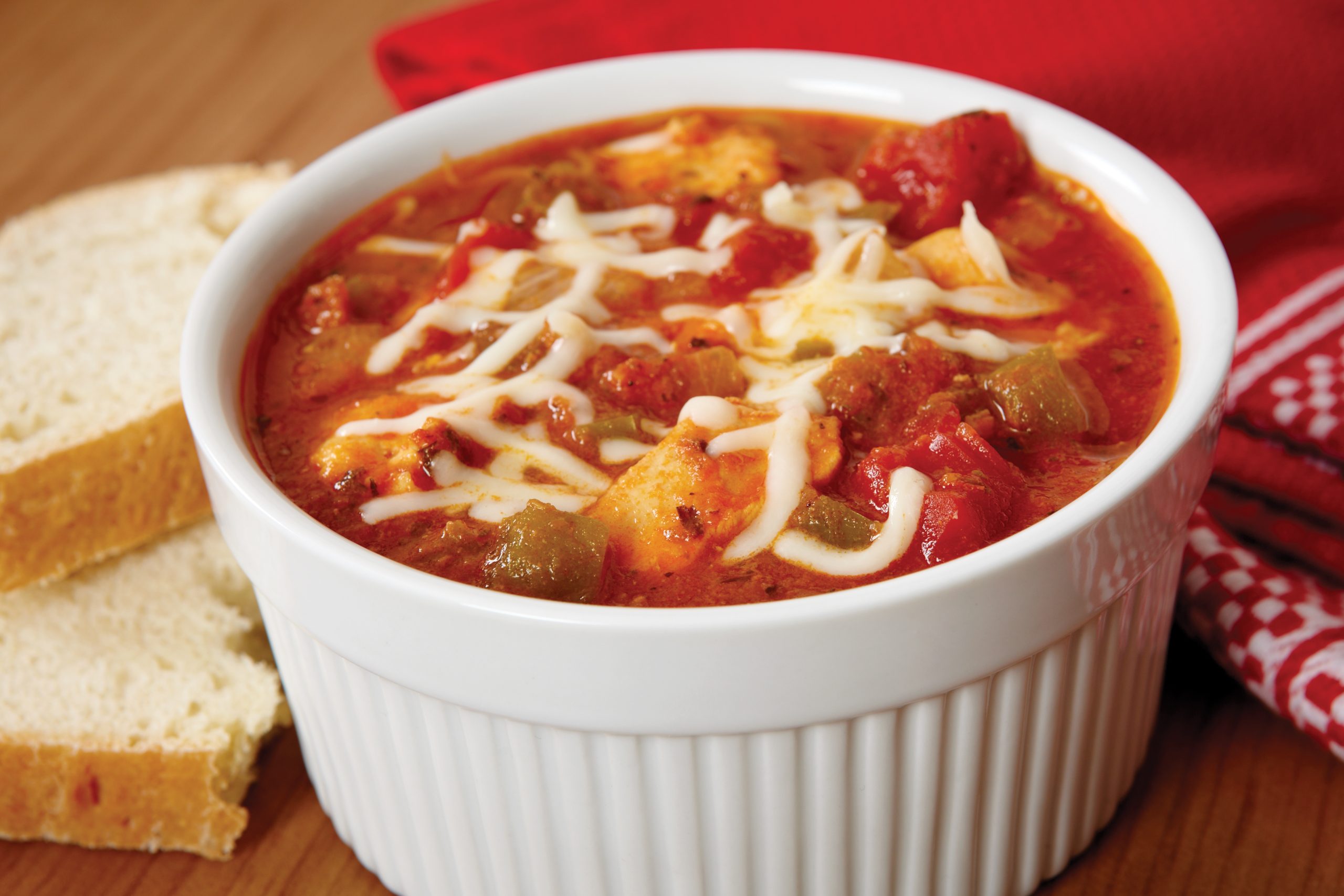 Slow Cooker Chicken Pizza Stew | Savory