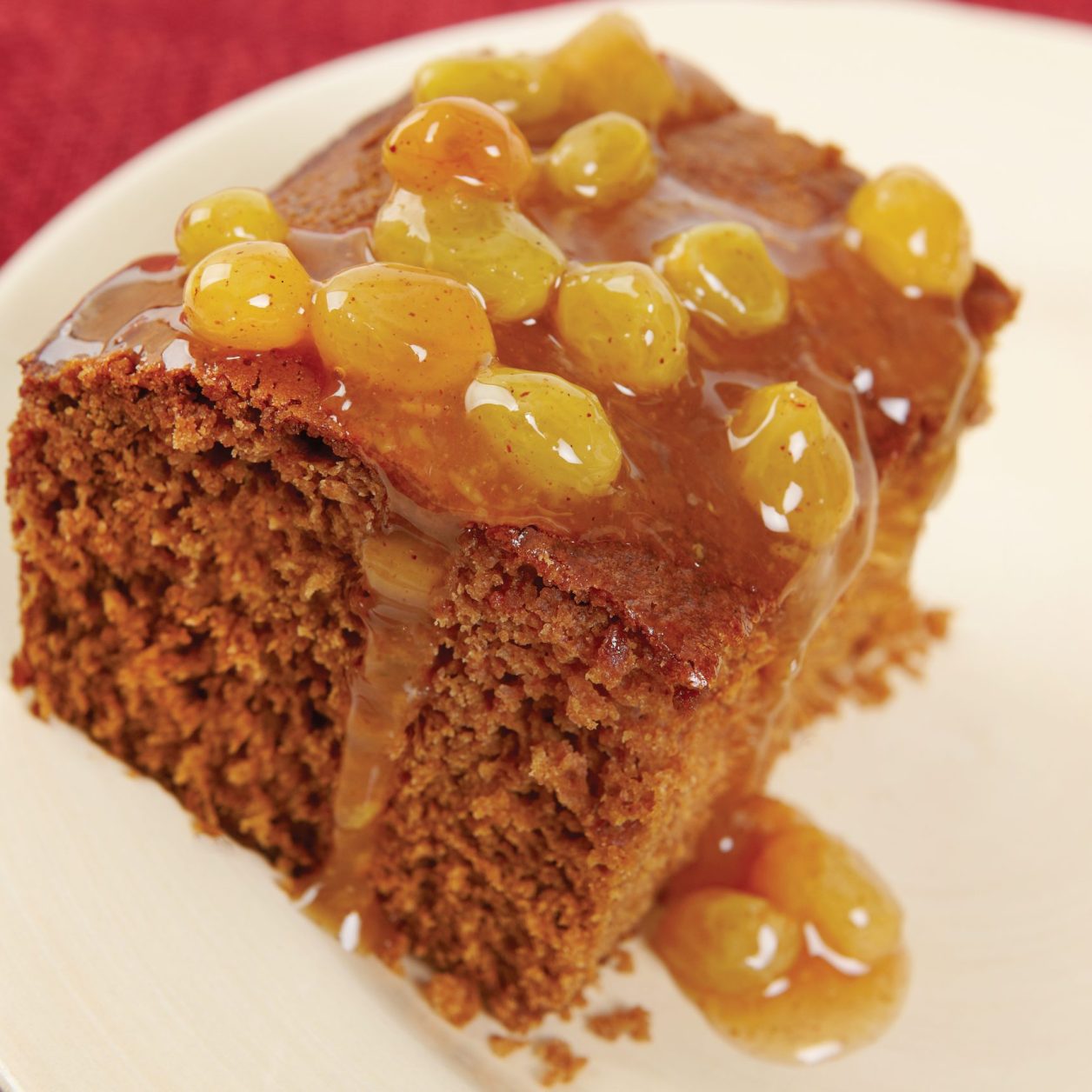 Gingerbread with Golden Raisin Sauce | Savory