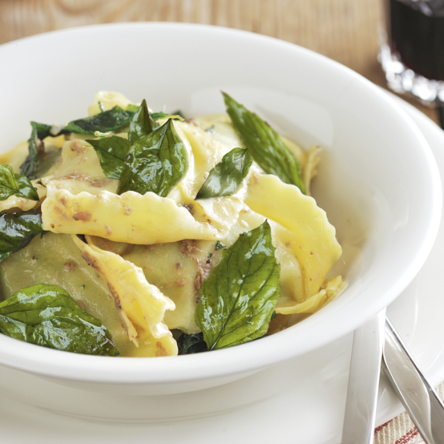 Mezzeluna with Basil and Anchovies | Savory