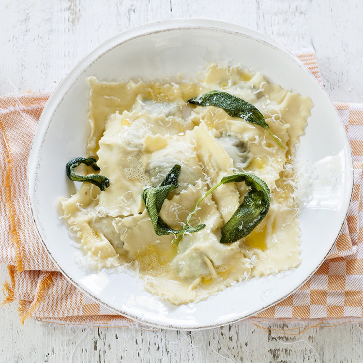 Ravioli with Sage and Parmesan | Savory