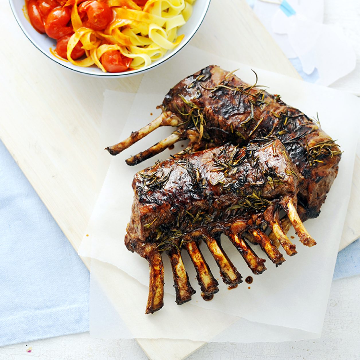 Rosemary-Balsamic Roast Rack of Lamb | Savory
