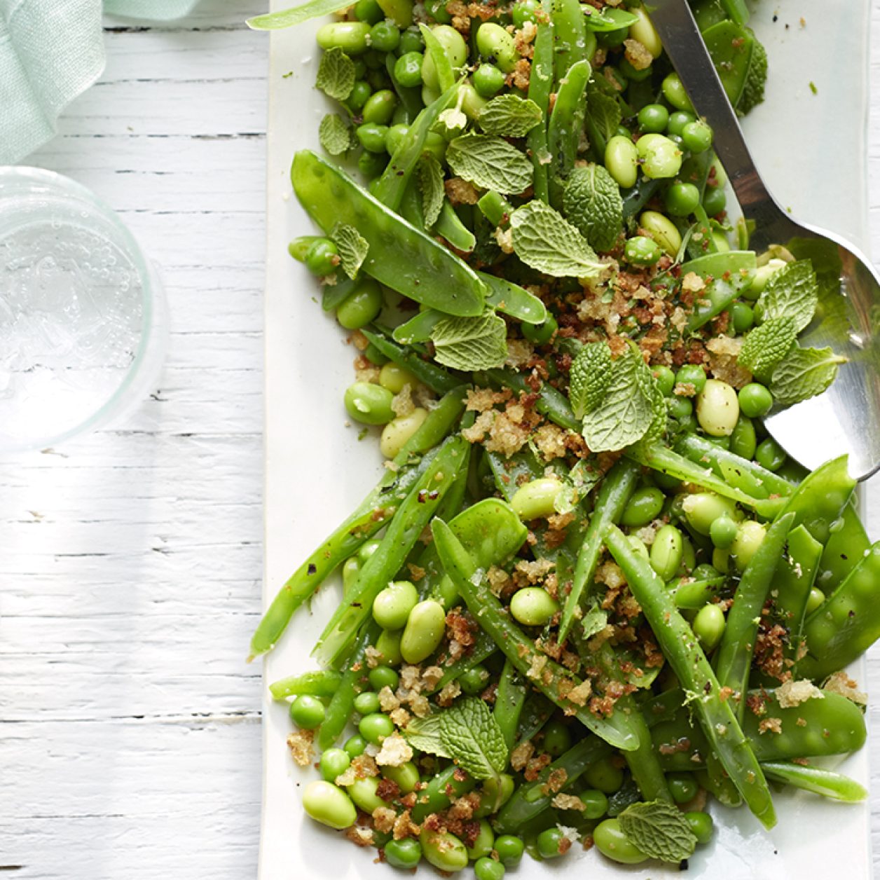 Steamed Spring Vegetables with Toasted Breadcrumbs | Savory