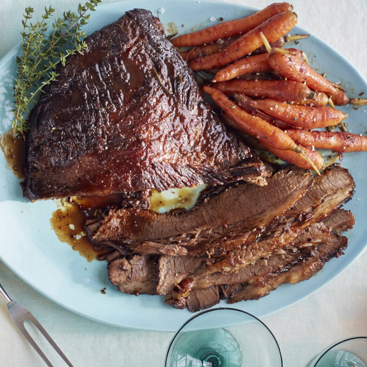 Passover Braised Brisket with Sour Cherry Glaze | Savory