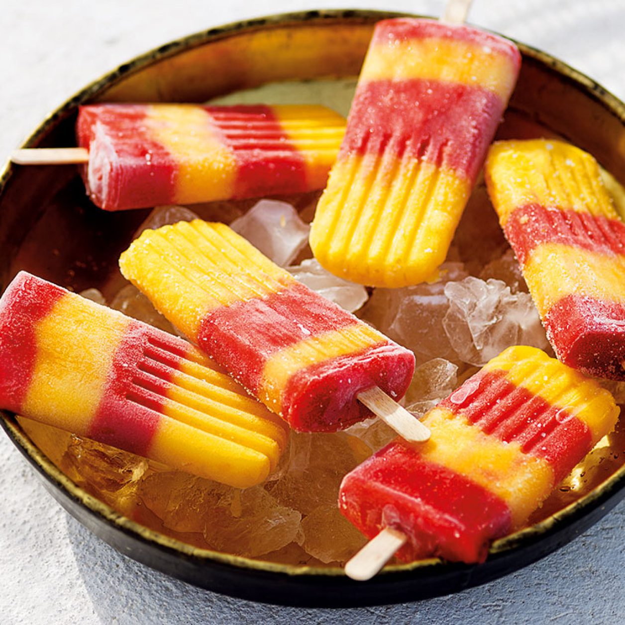 Mango Raspberry Ice Pops | Savory