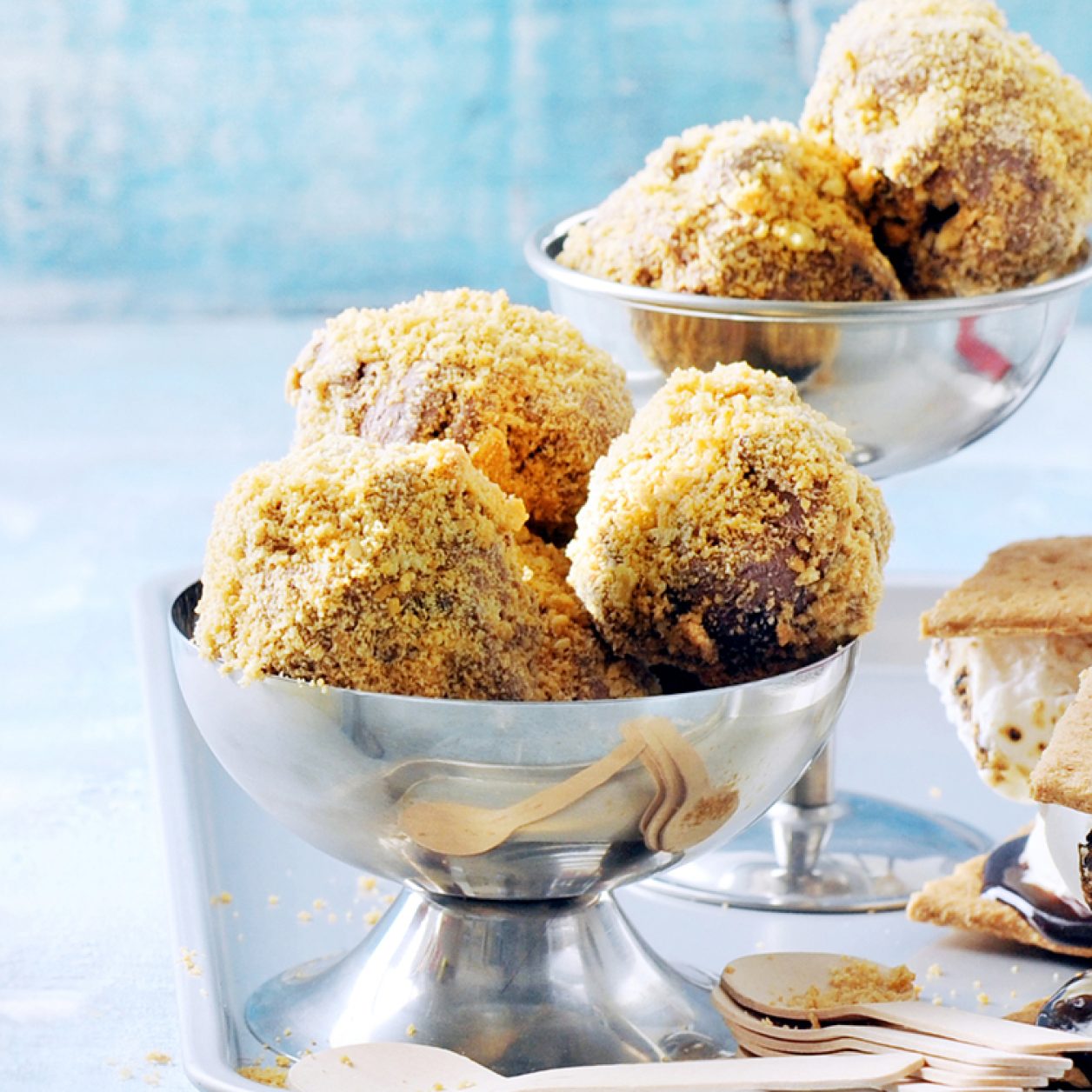 Peanut Butter and Chocolate Ice Cream Truffles | Savory