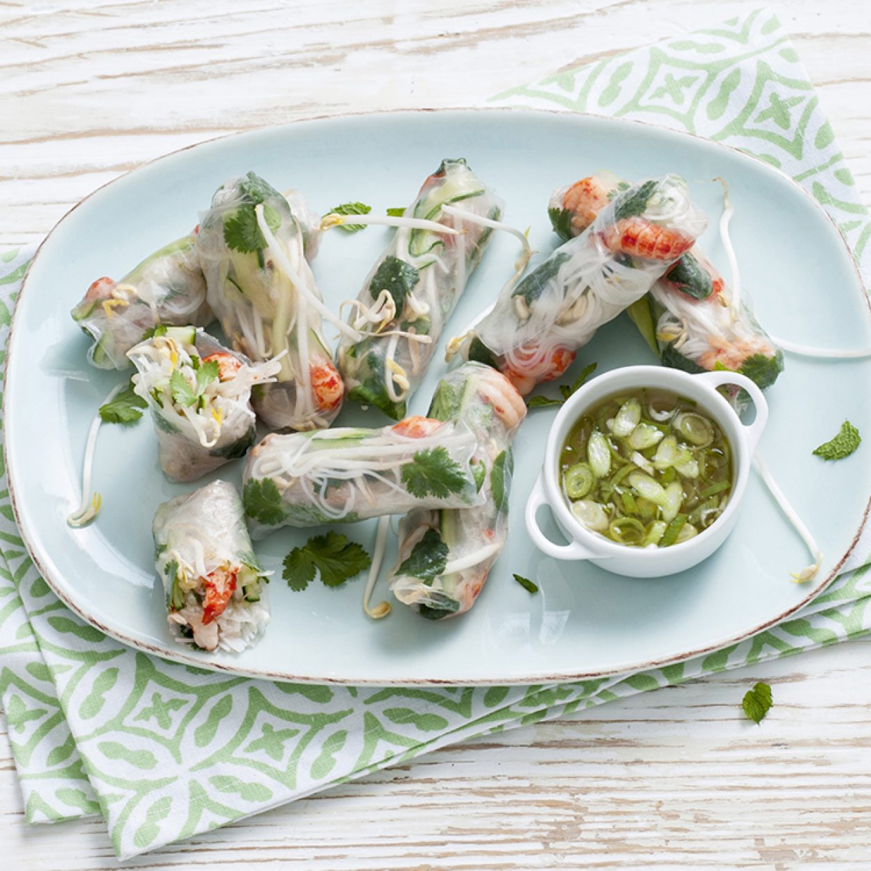Shrimp Summer Rolls with Dipping Sauce | Savory