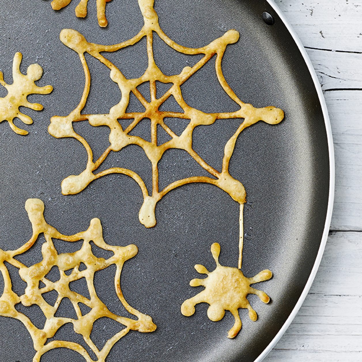 Halloween Cobweb Pancakes | Savory