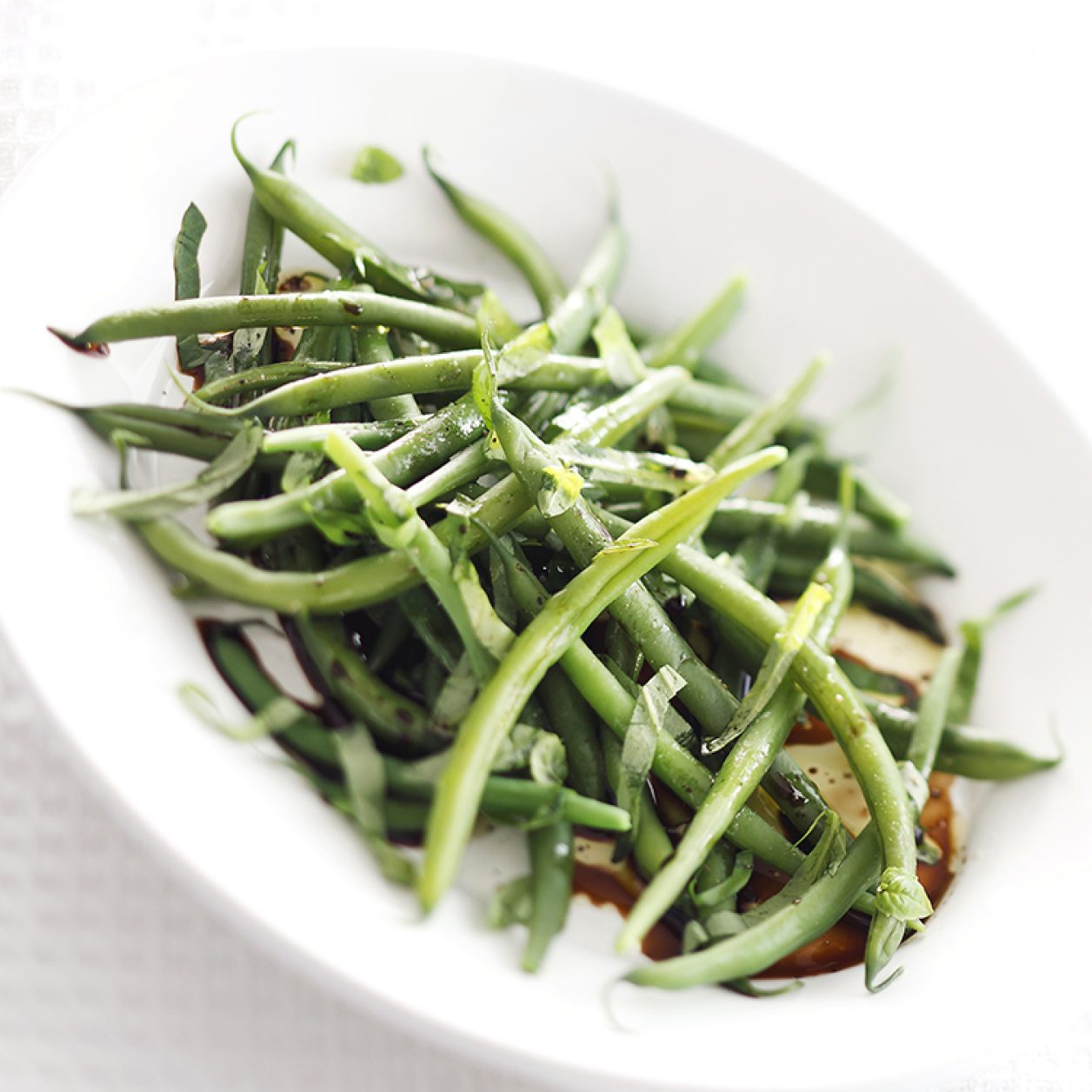 Balsamic Green Beans with Basil | Savory
