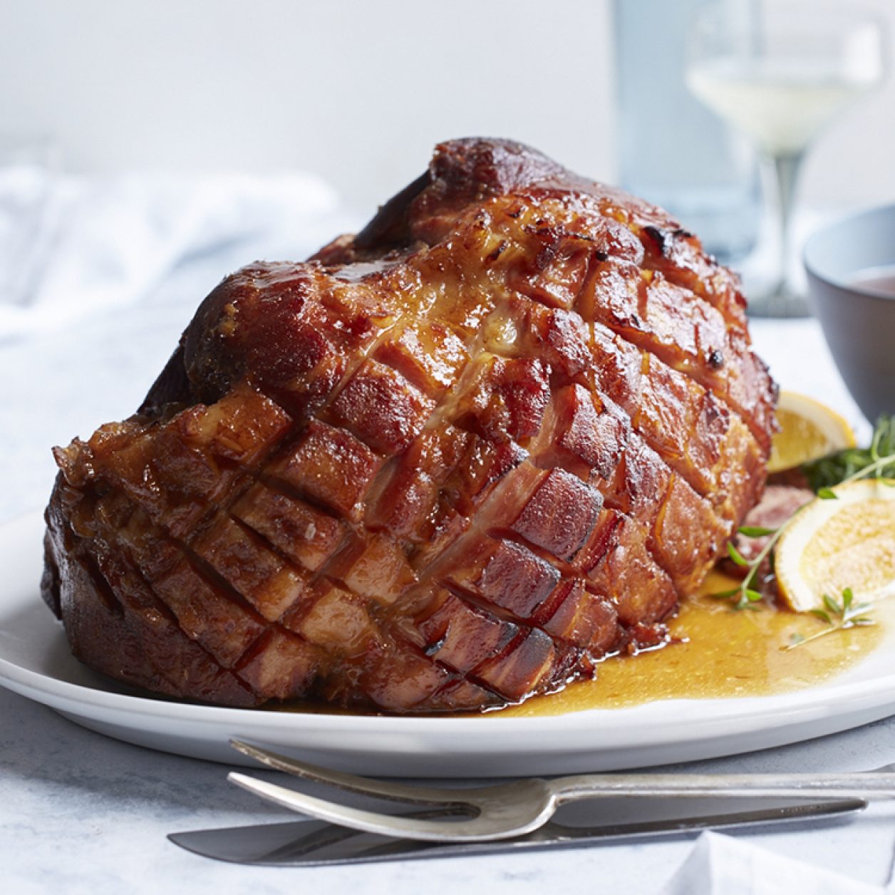 Slow Cooker Roast Ham with Cola Glaze | Savory