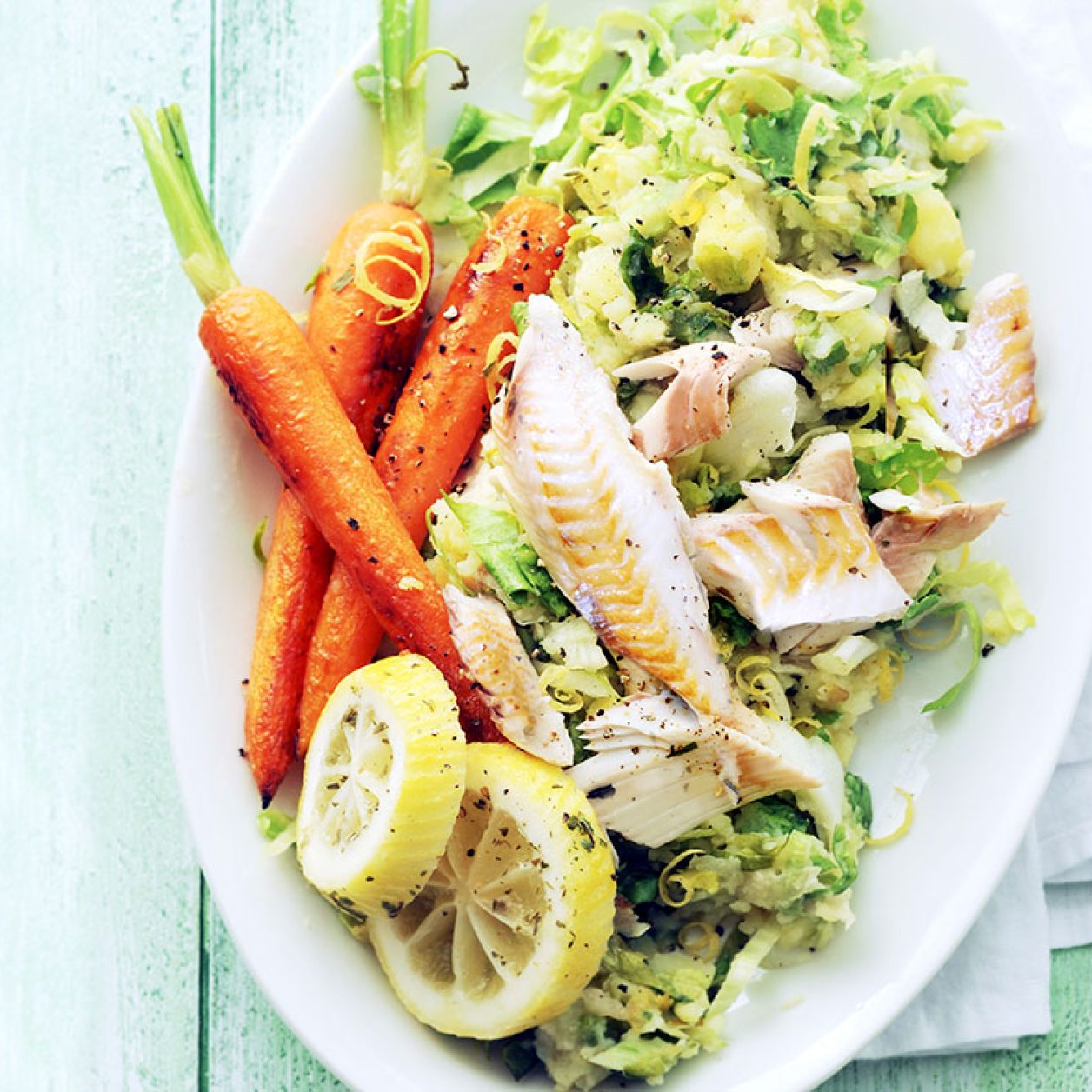 Roast Cod with Potato-Endive Mash | Savory