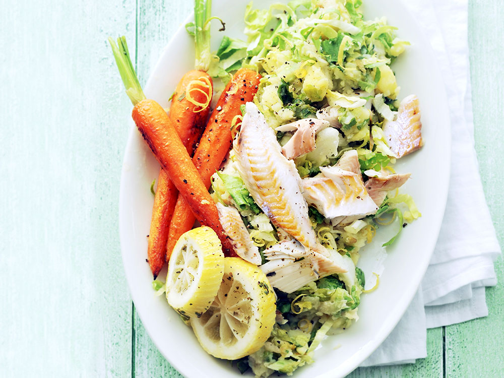 Roast Cod with Potato-Endive Mash | Savory